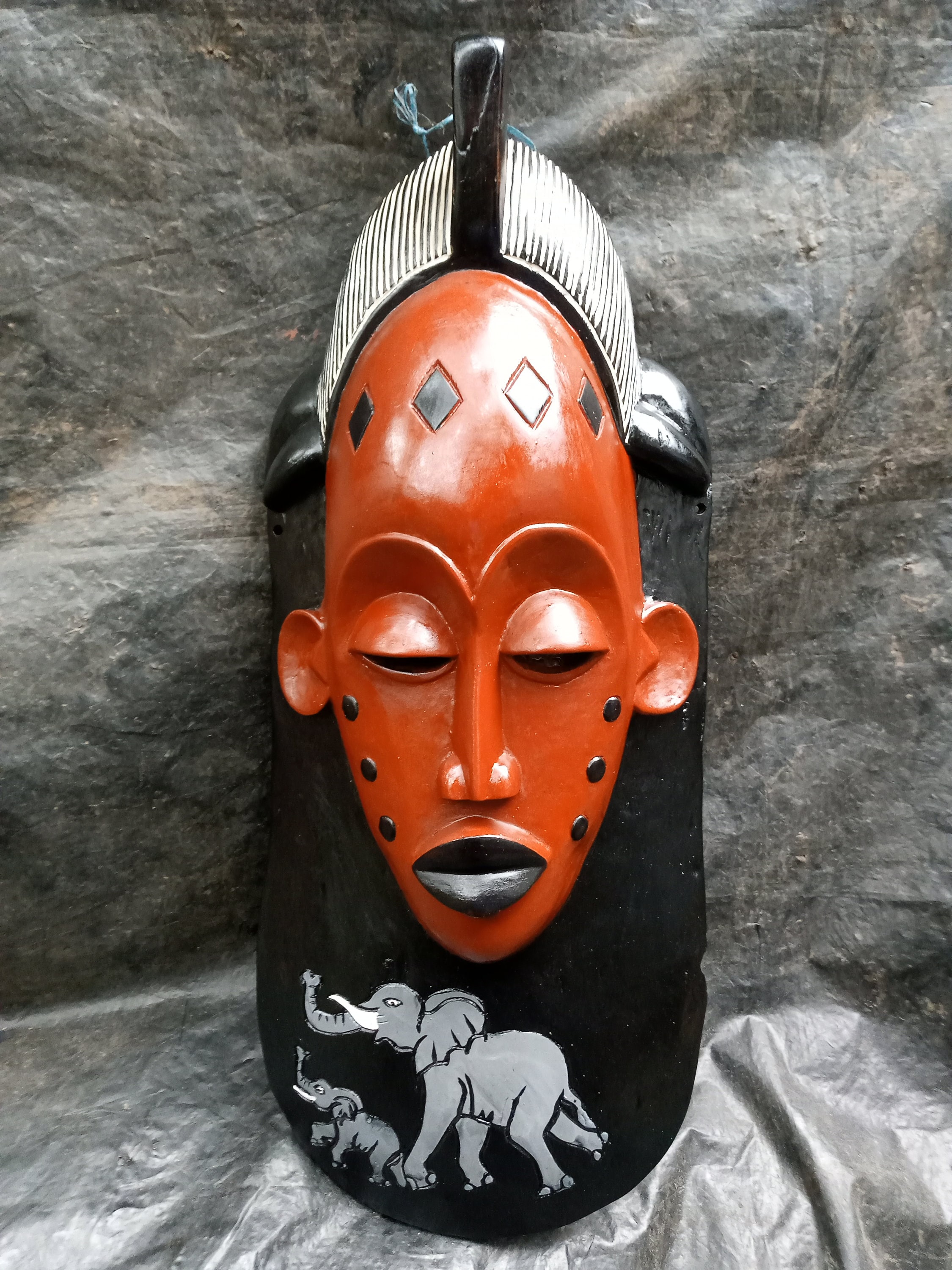 Nubian Tribe Mask Africa Sudan Original Wood Art Vintage | Etsy