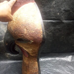 Original Songe Tribe Vintage "le Coq" Mask DRC Africa Wood Art Carving ...