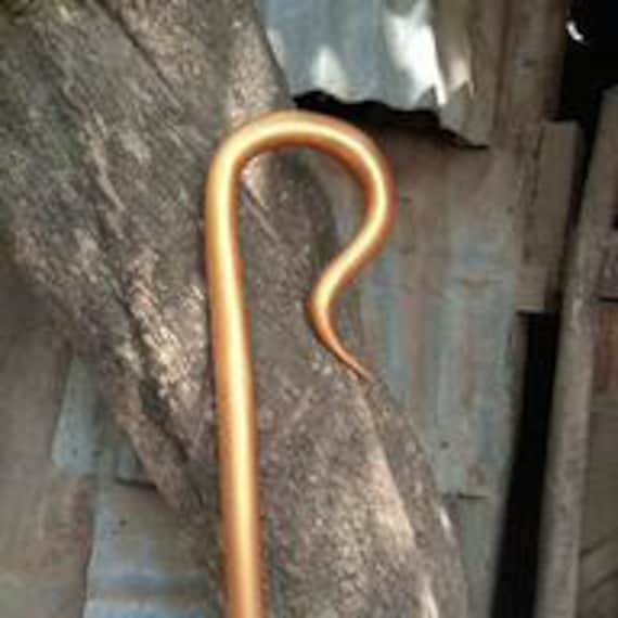 Bastón De Pastor De Madera Pastor Sentado Con Bastón Belén Original
