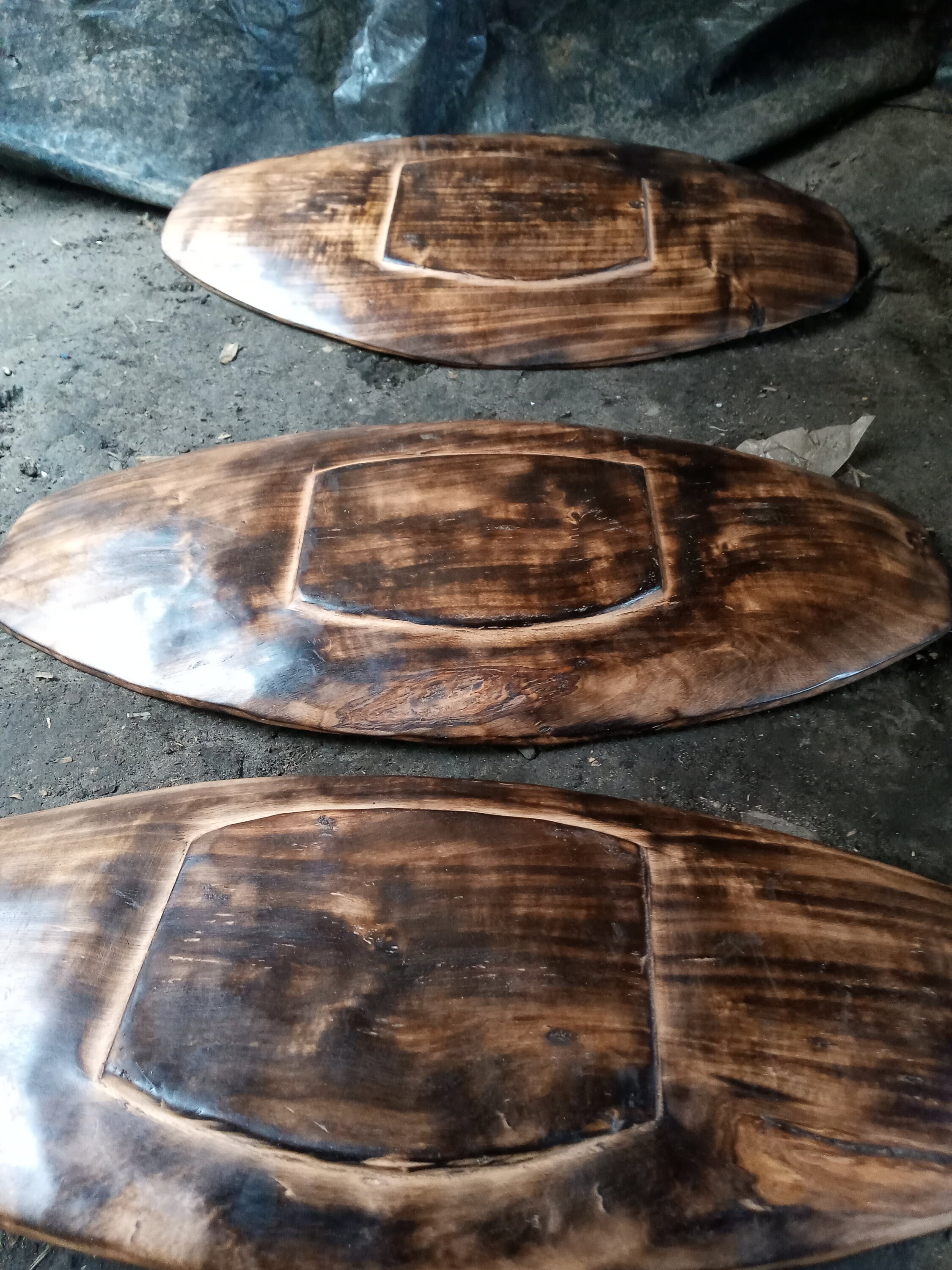 Bread Serving Trays Plates Set of 3 Various Sizes Home Kitchen ...