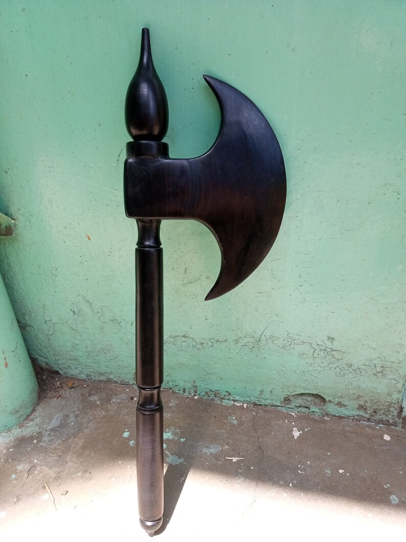 Original 1940's Style Natural Solid Black Wooden Axe - Etsy