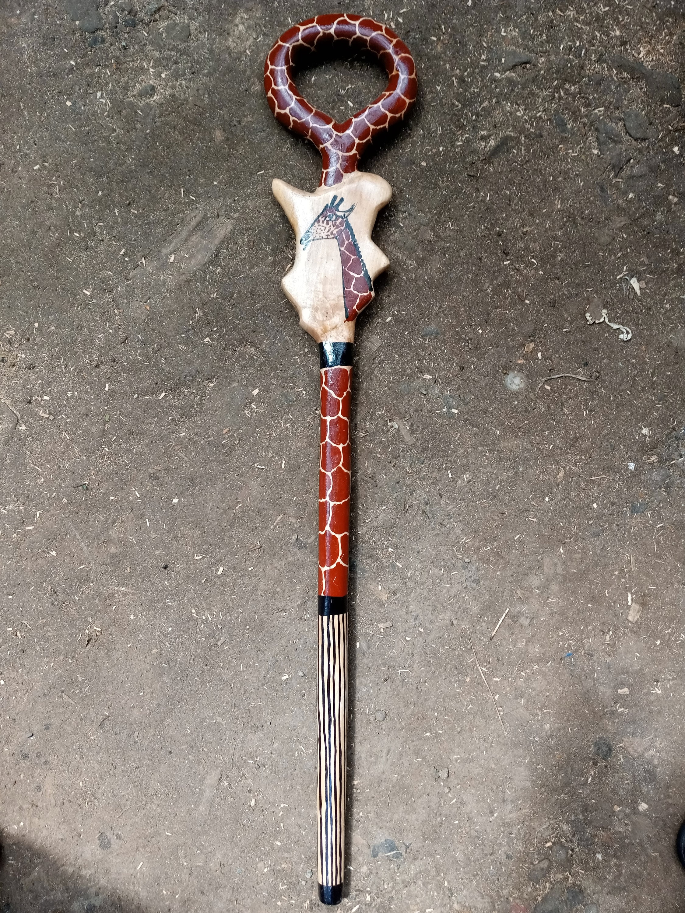 Original African Giraffe Hiking Walking Stick Cane Handmade - Etsy UK