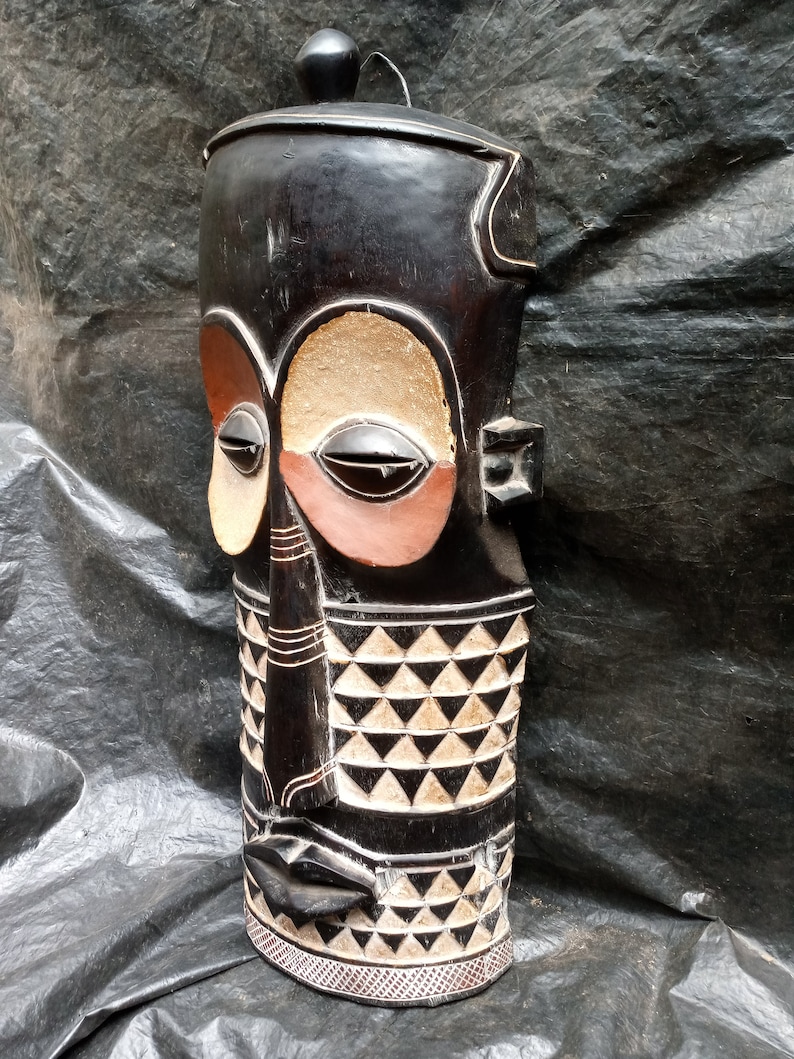 Original Pende Tribe Vintage Tribal Mask Checkering Wall - Etsy