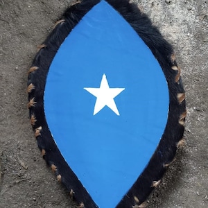 Original Somalia Shield Fully-functional Black White Blue Painted ...
