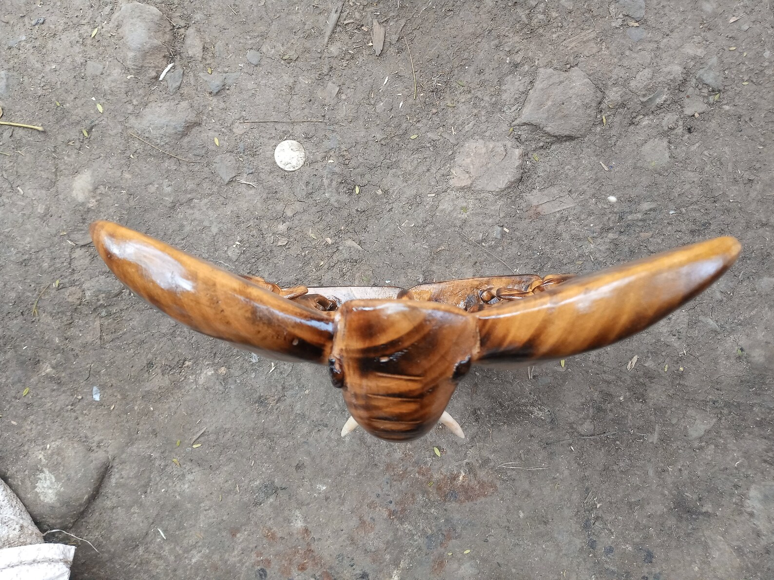 Kamba Tribal Plaque Elephant Mask Kenya Africa Olivewood Carving ...