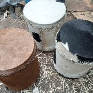 Double Water Drum Playable Original Cowhide Leather Fully Functional ...