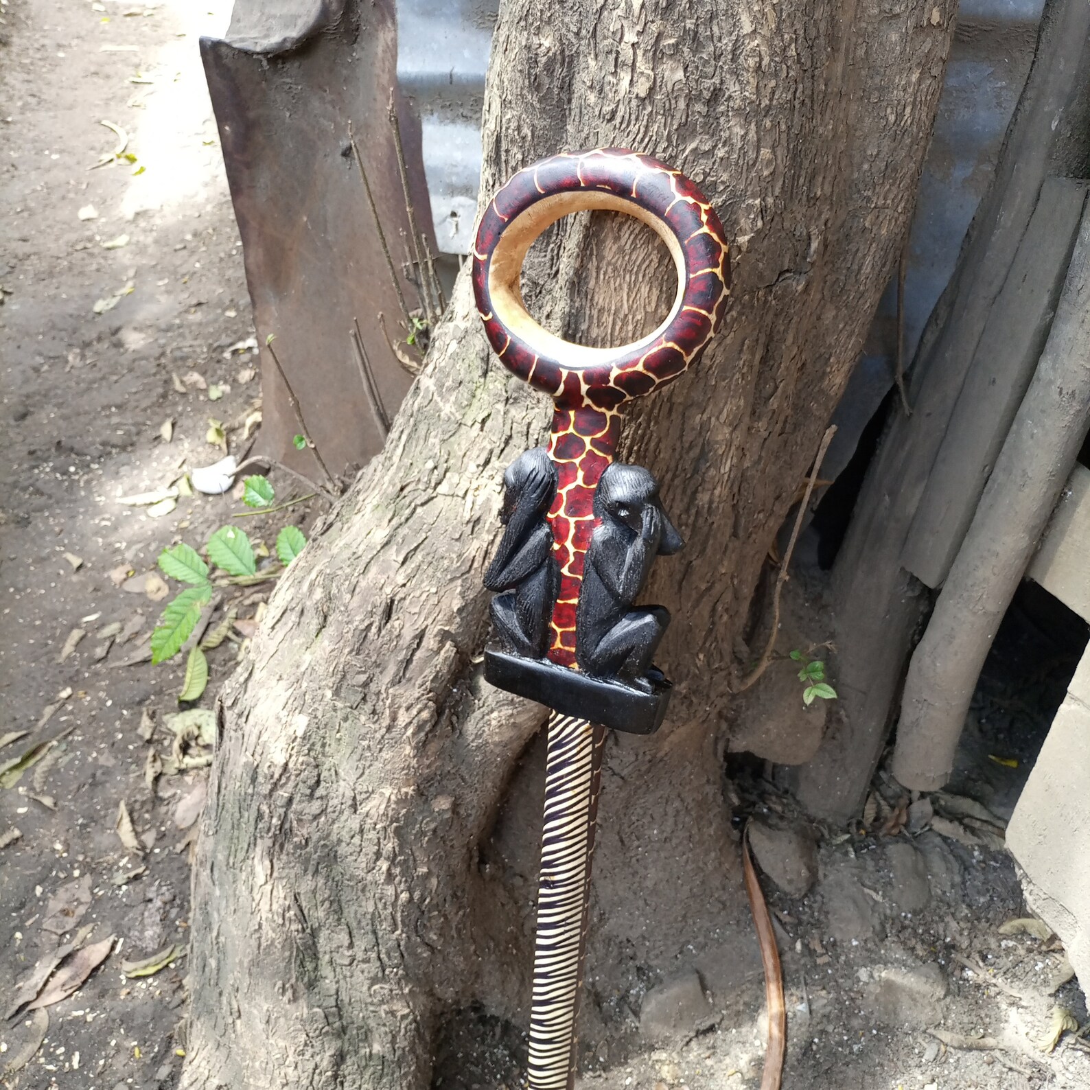 Africa Gorilla Ape Comfort Handle Original Hiking Walking Stick Cane ...