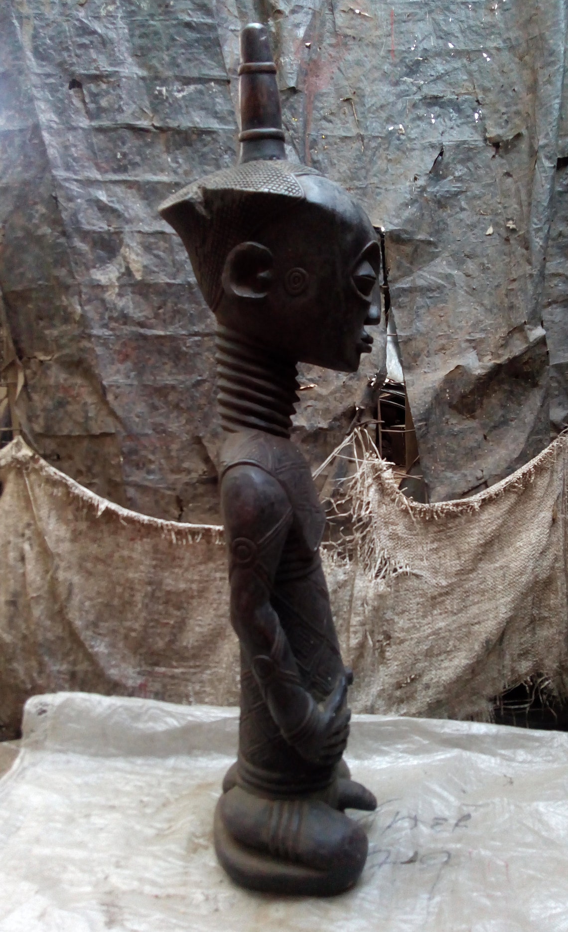 Antique Ndekese Tribe man Praying Rare Statue - Etsy