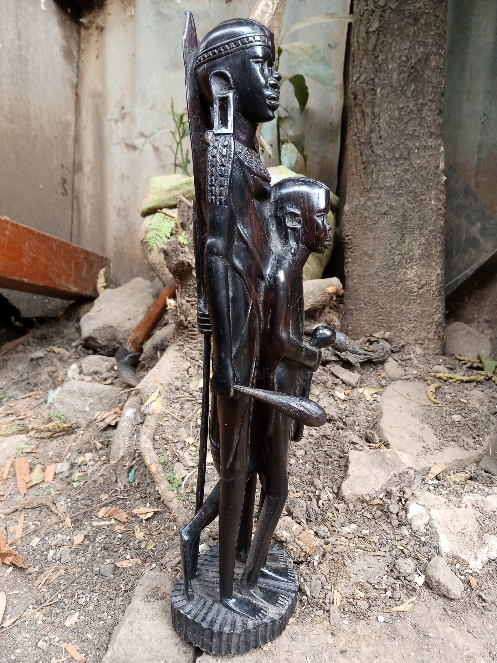 Ironwood Maasai Family of 3 Original Kamba Tribe Art Kenya - Etsy