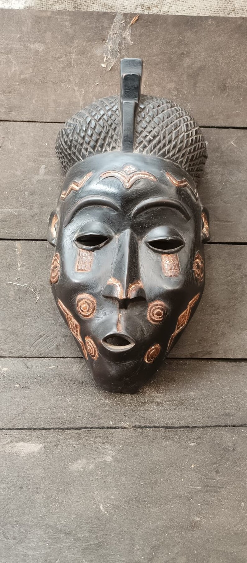 Vintage Lulua Tribe Mask DRC Congo Africa Original Wood Art - Etsy