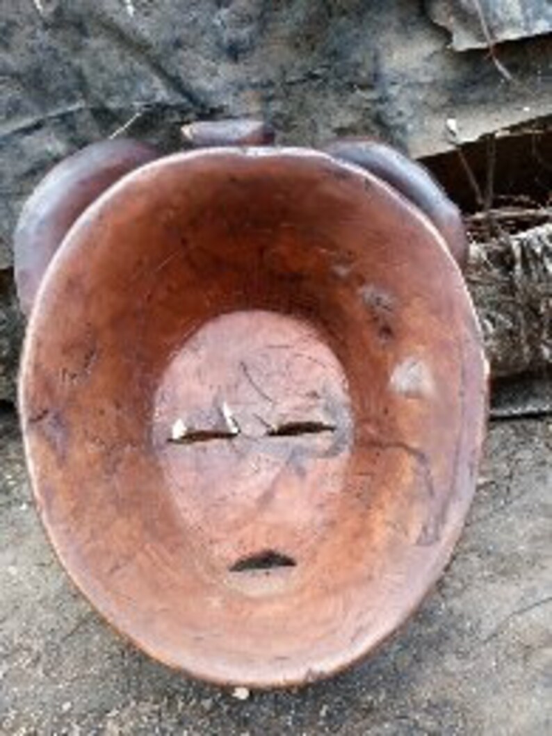 Vintage Punu Tribe Mask DRC Africa Congo Original Wood Art Carving ...