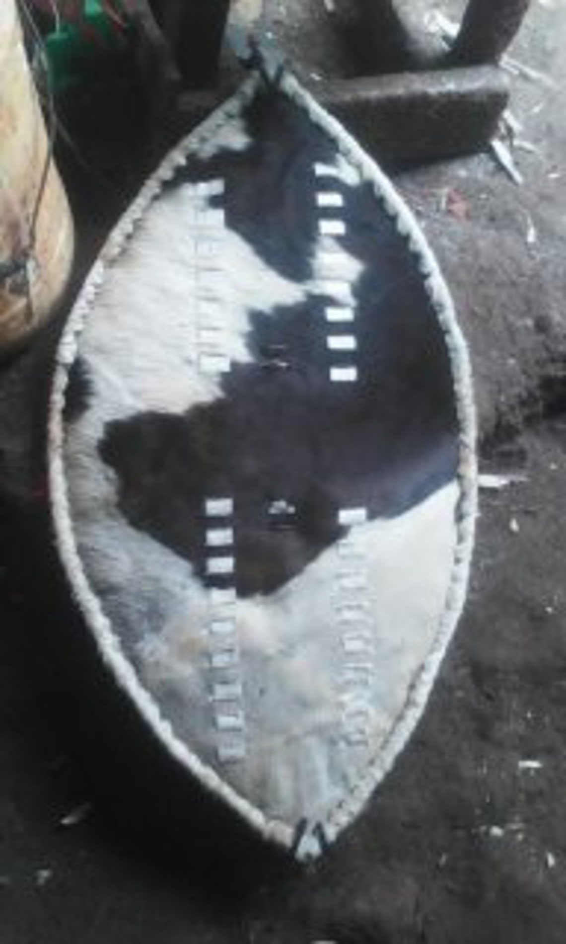 Original 60x24 Zulu Warriors Shield Fully-functional Black / Brown ...