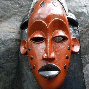 Nubian Tribe Mask Africa Sudan Original Wood Art Vintage Carving ...