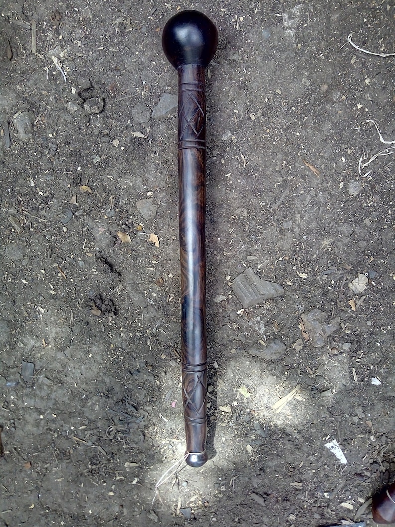 Original African Rungu Cane Self Defense Walking Stick Club | Etsy