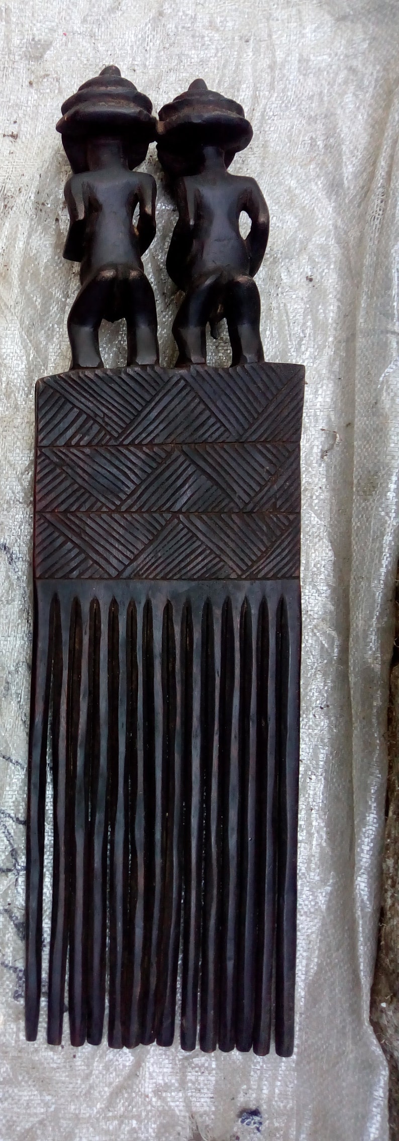 Hemba Tribe married Couple Comb Hair Art - Etsy