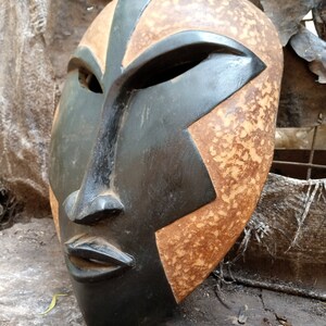 Vintage Congo Tribe Mask DRC Africa Congo Original Wood Art Carving ...
