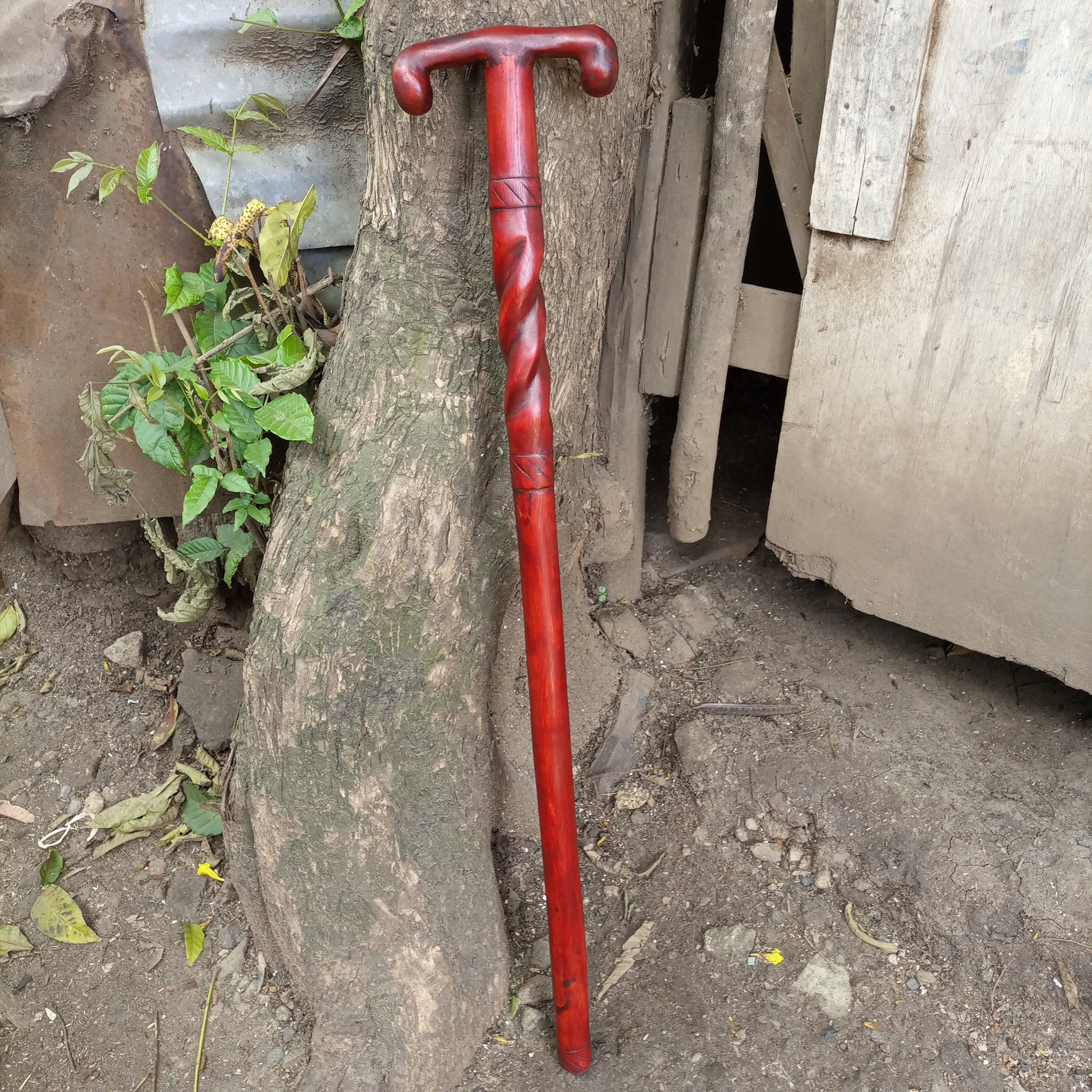 Original twisted T Handle African Natural Rosewood - Etsy