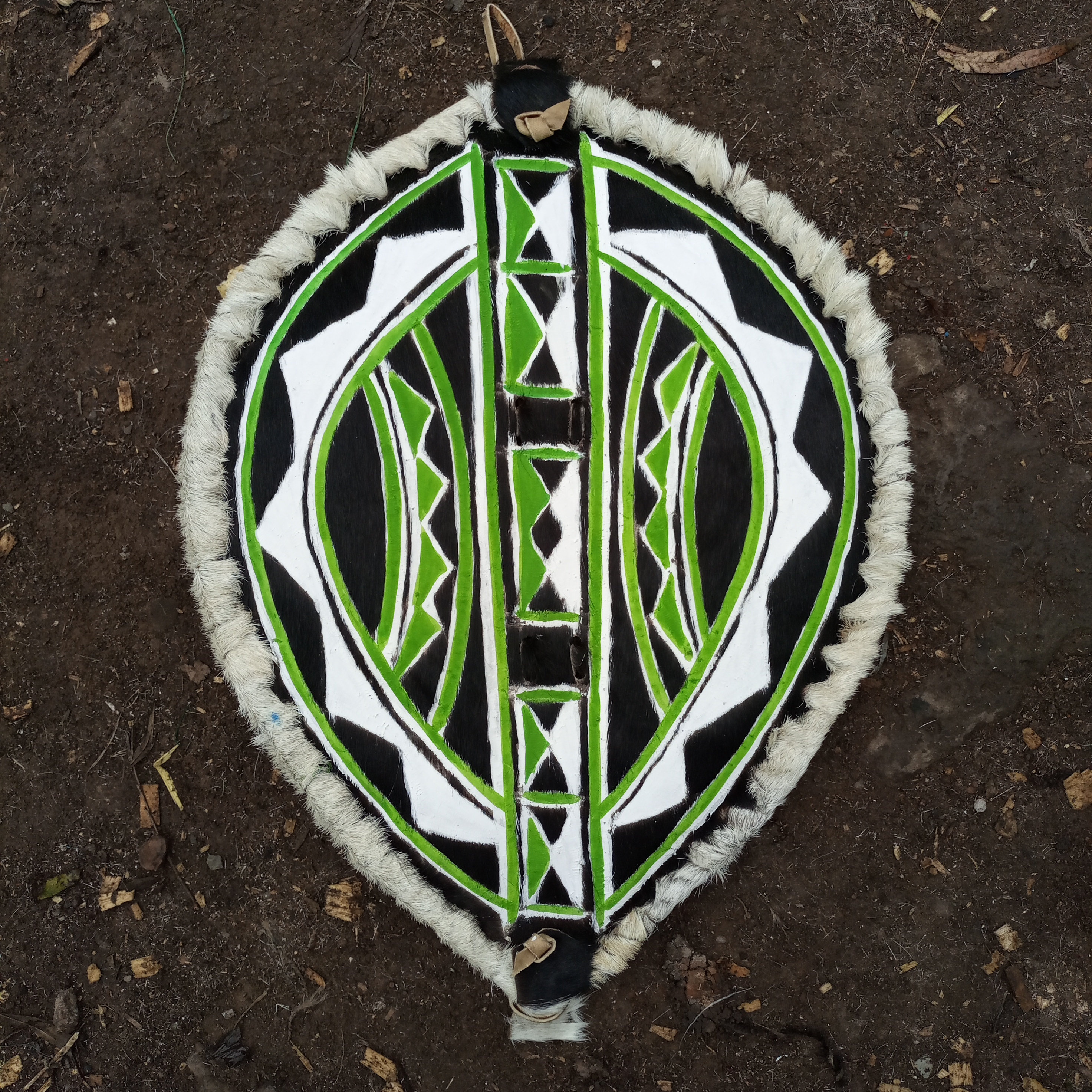 Multicolor Original Maasai Shield Fully-functional Cowhide - Etsy