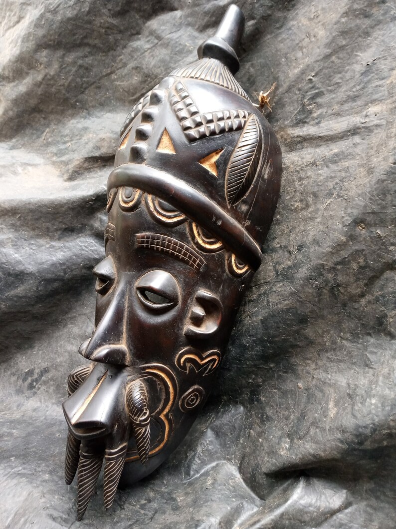Vintage Lulua Tribe Mask DRC Congo Africa Original Wood Art - Etsy