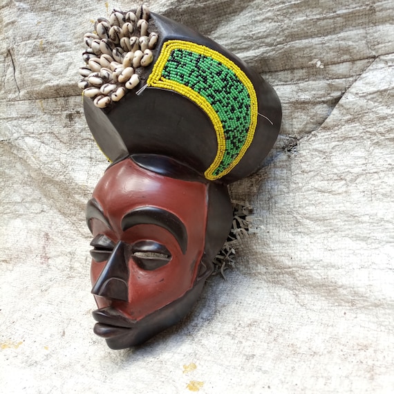 Vintage Punu Tribe Mask DRC Africa Congo Original Wood Art - Etsy