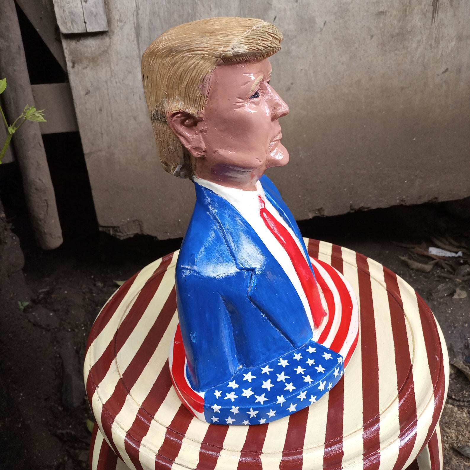 Original Donald Trump USA President Bust Sculpture Solid | Etsy