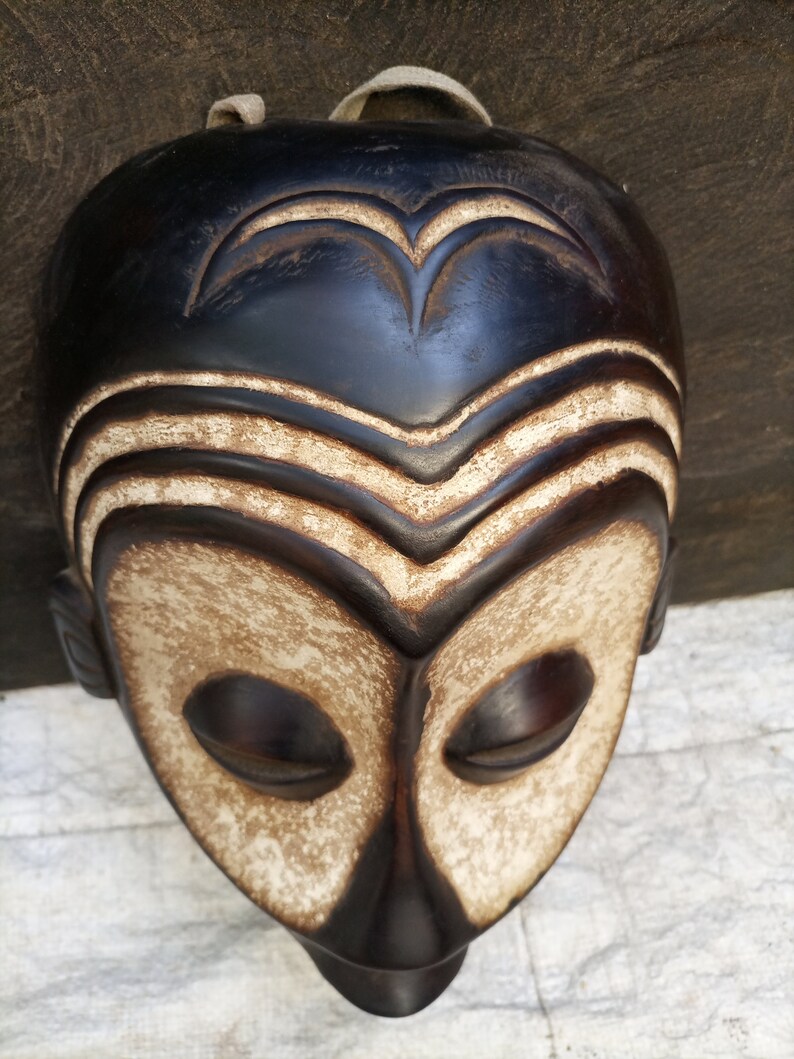 Vintage Lulua Tribe Long Mask DRC Africa Original Wood Art - Etsy