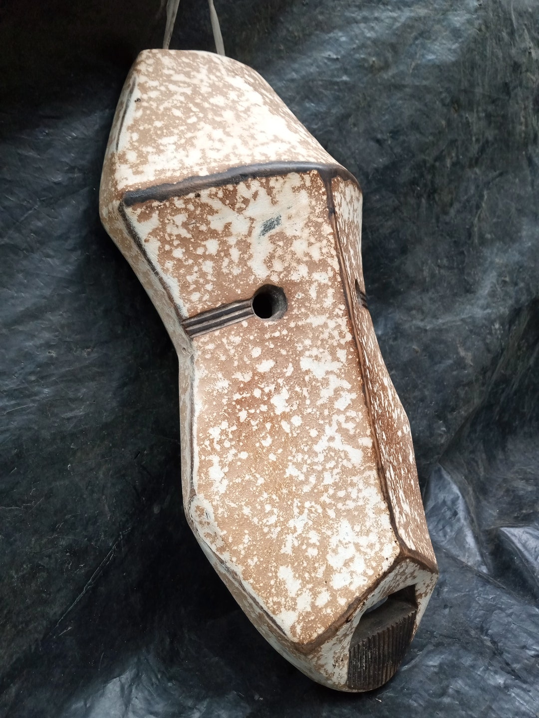 Original Lega Tribe Vintage Long Mask DRC Africa Wood Art Carving Rare ...