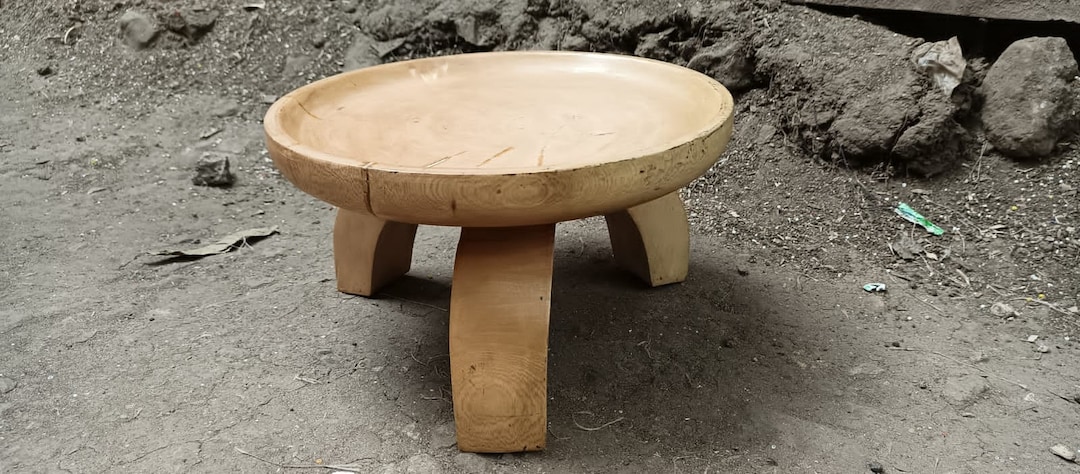 Kenya Kamba Tribe Stool Chair 3 Legs Solid 1-PC Jacaranda Wood African ...