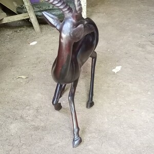 Blackwood Antelope Gazelle Original Kamba Tribe Table Art Kenya Africa ...