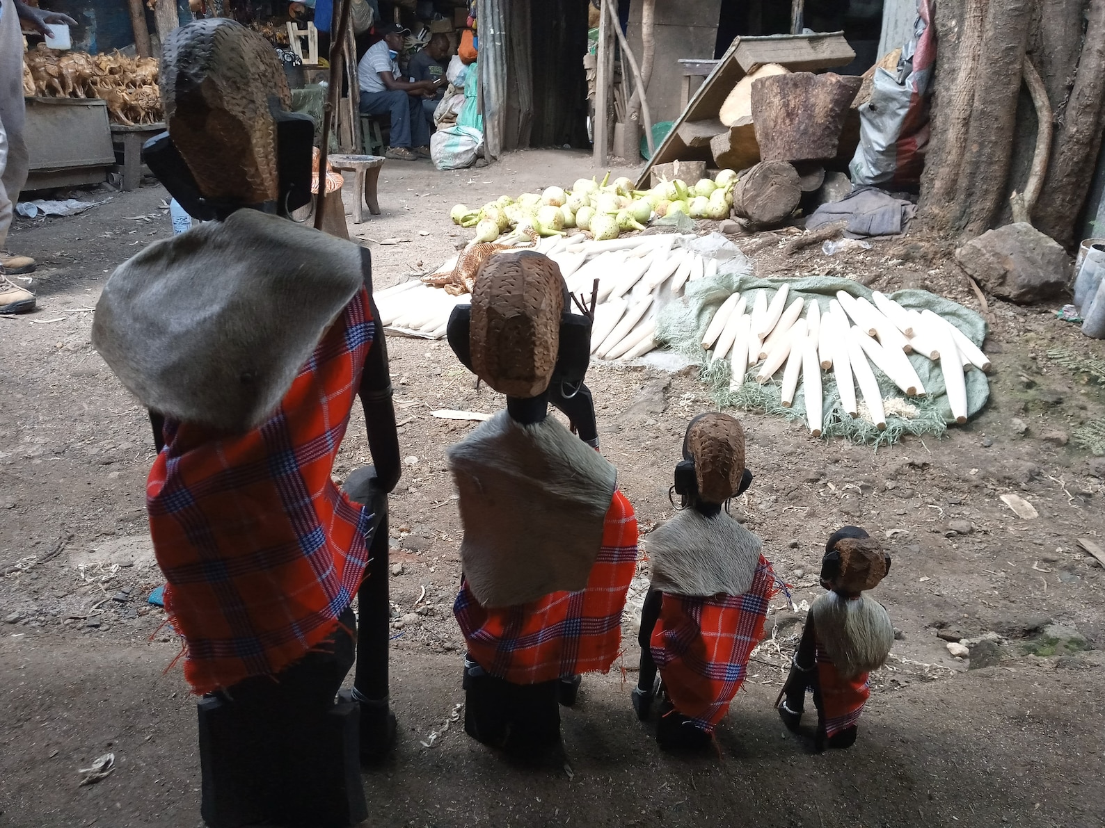 Carved Jacaranda Wood "maasai Elder" Original Kamba Tribal Art Kenya ...