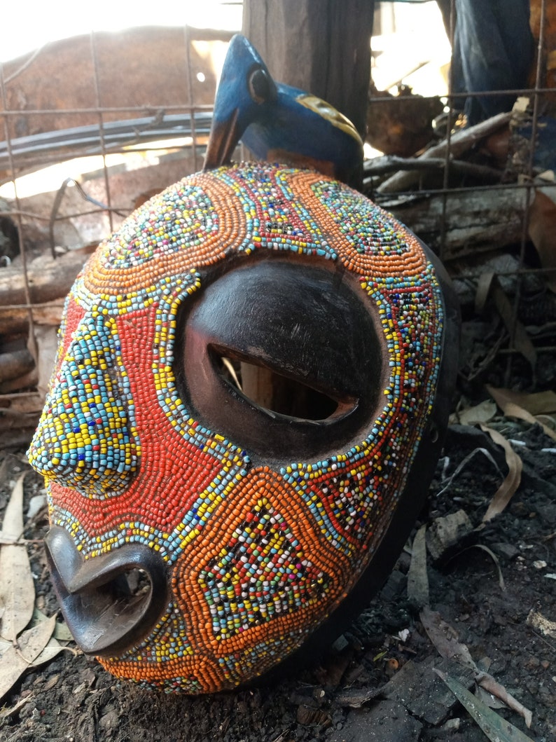 Vintage Punu Tribe Mask DRC Africa Congo Original Wood Art Carving ...