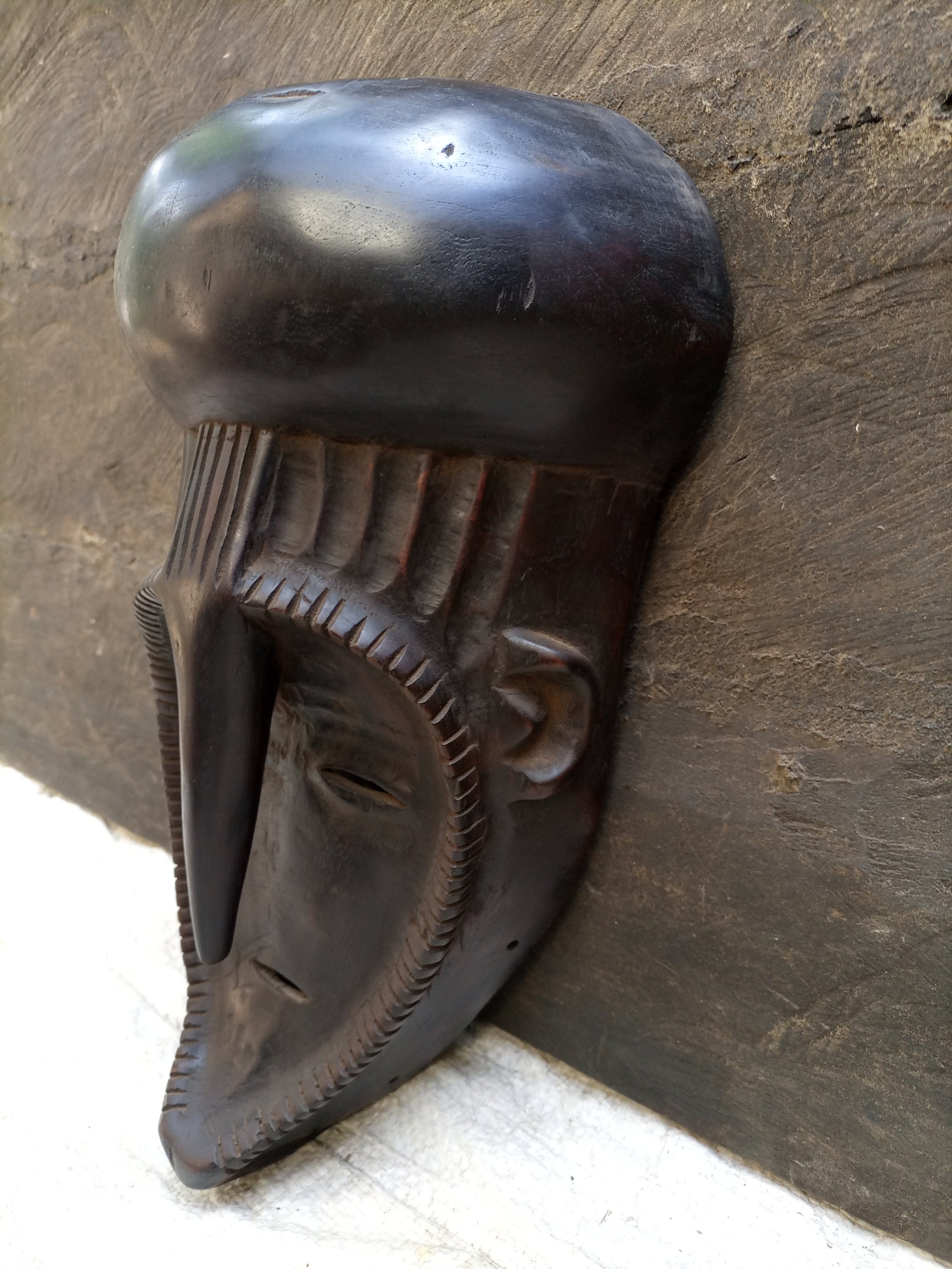 Functional Kwele Tribe Tribal Mask Gabon West Africa Wood Art | Etsy