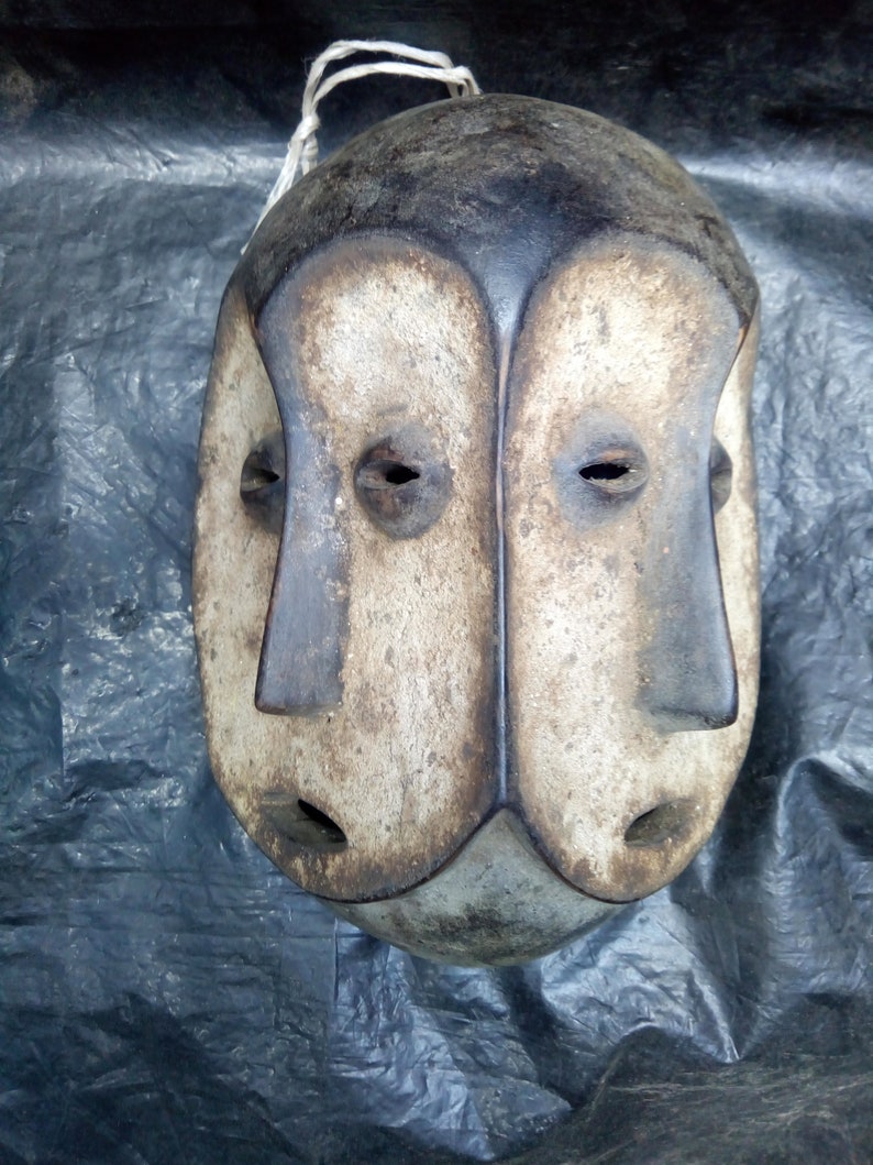 Original Vintage Rega Tribe two Faces Tribal Mask | Etsy