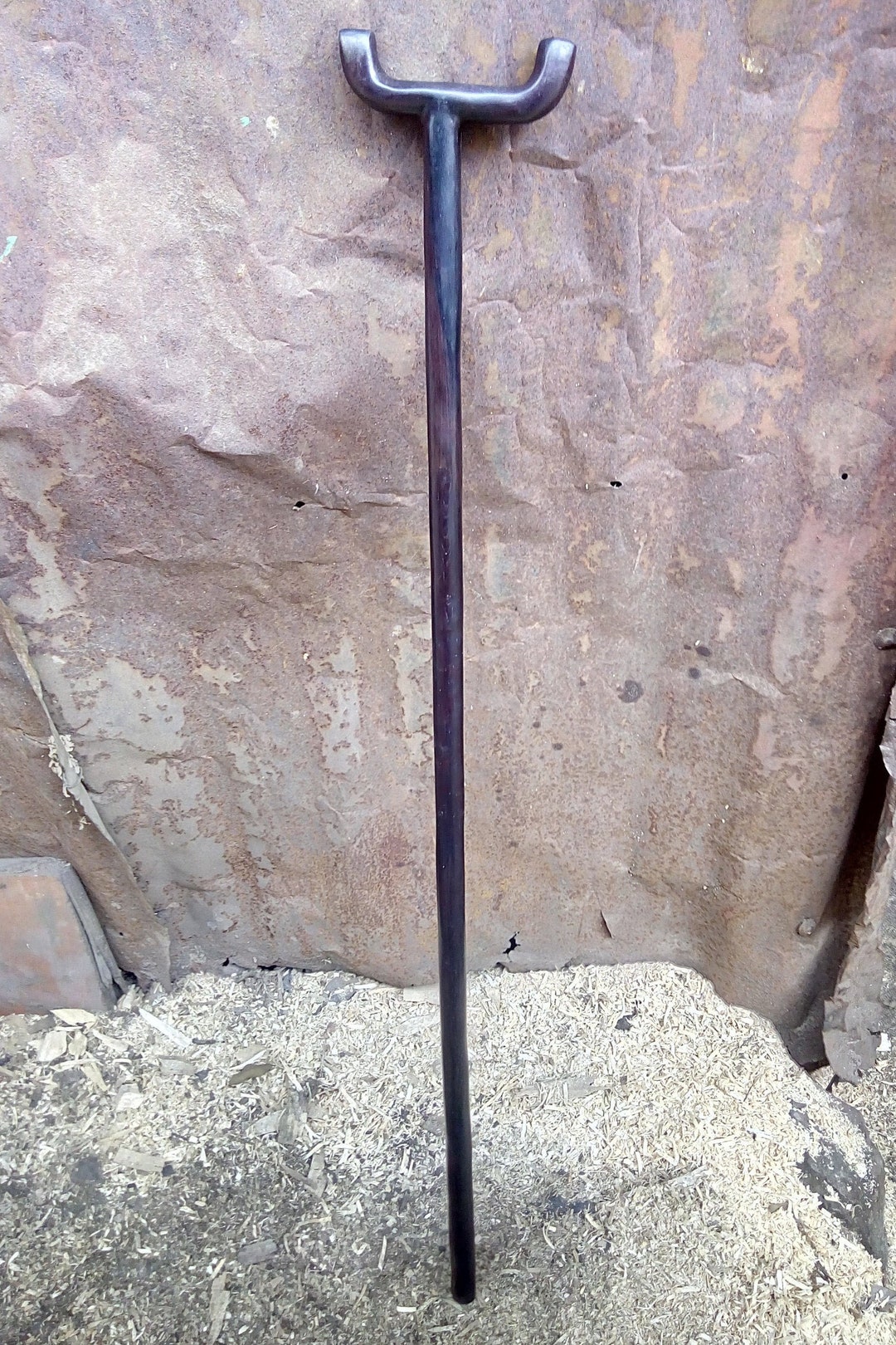 Original Classic 1930's Style Ironwood Hiking Walking Stick Cane Kenya ...