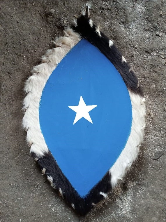Original Somalia Shield Fully-functional Black White Blue | Etsy
