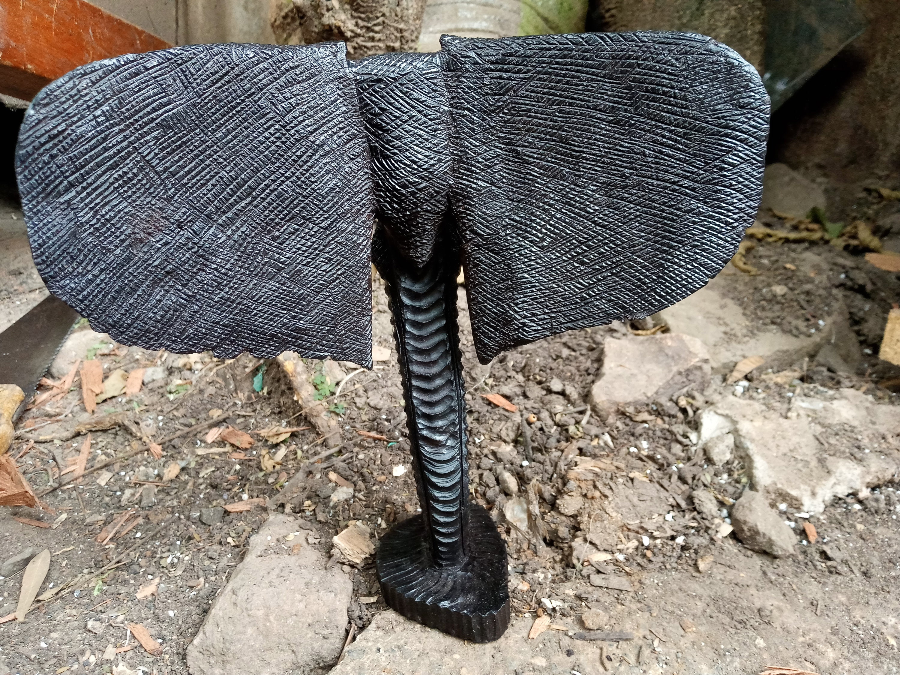 Standing Elephant Head Mask Kamba Tribe Kenya Africa Ebony or | Etsy