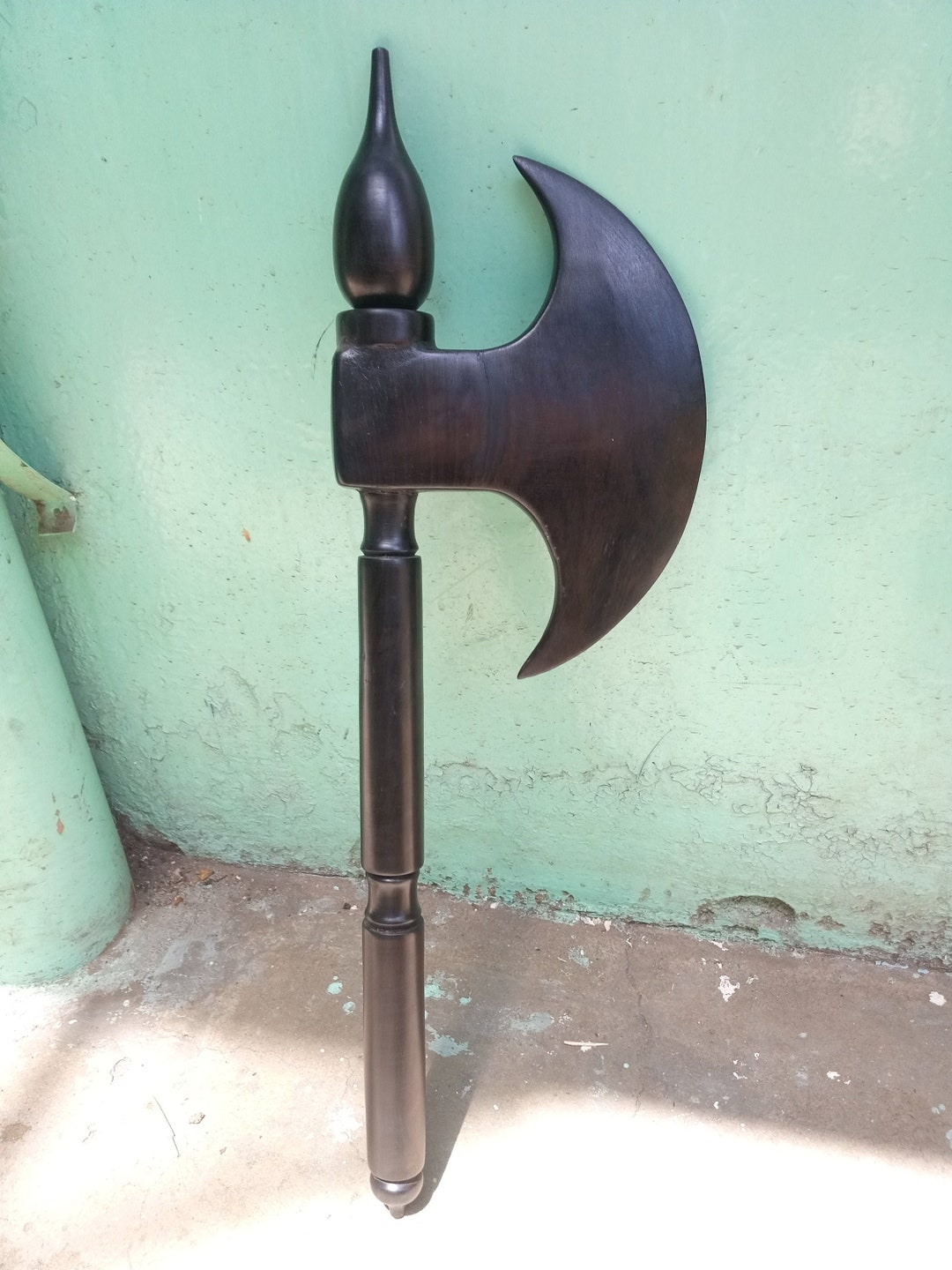 Original 1940's Style Natural Solid Black Wooden Axe Makonde Tribe ...