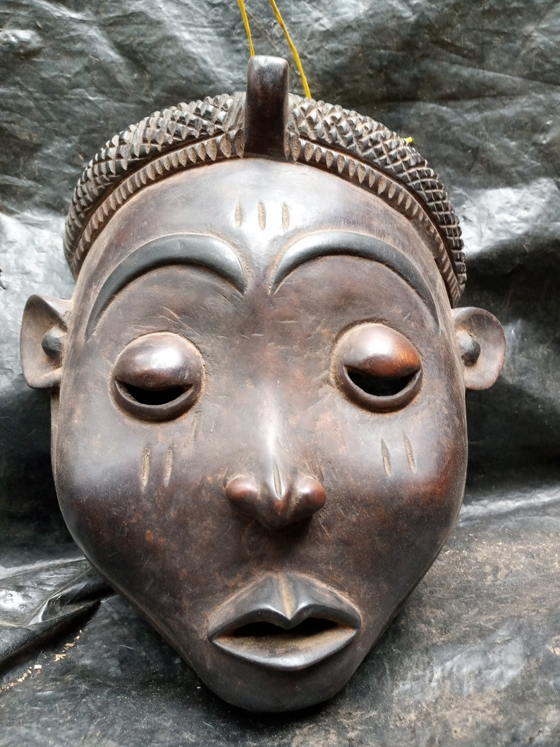 Lwalwa Tribe Vintage Mask DRC Congolese Africa Original Wood | Etsy