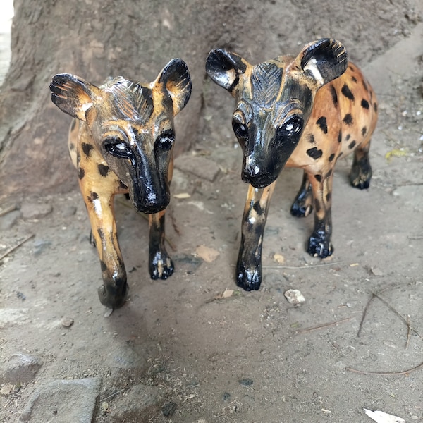 Hyena Figurine - Etsy