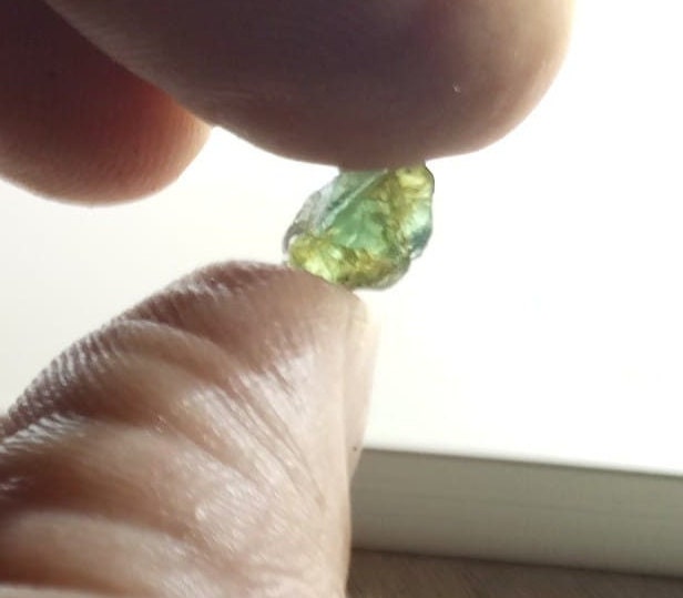 African Yellow Green Emerald Cut 1.62ct Sapphire Untreated - Etsy