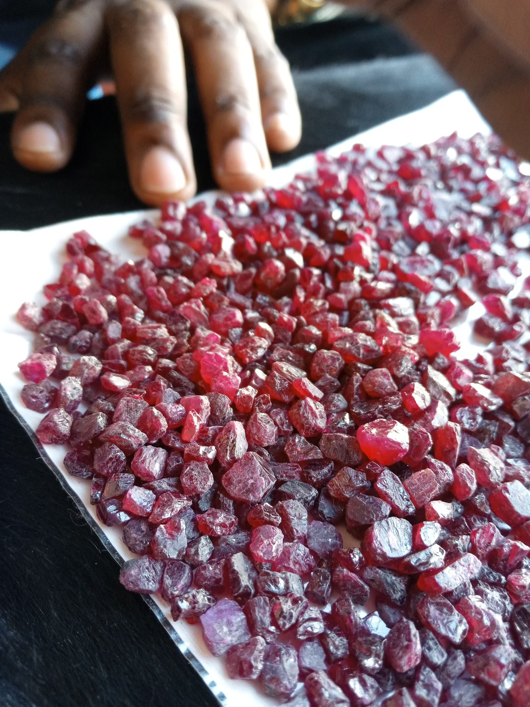 300gram Natural Earth-mined Ruby Rough Translucent Transparent AAA .1-1 ...