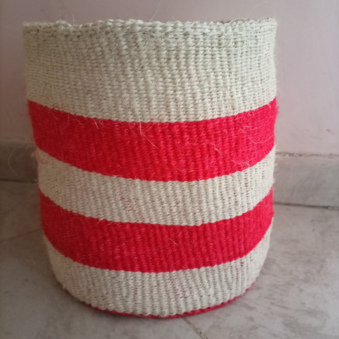 African Plant Holder Office Trash Basket Cover Functional Multicolor ...