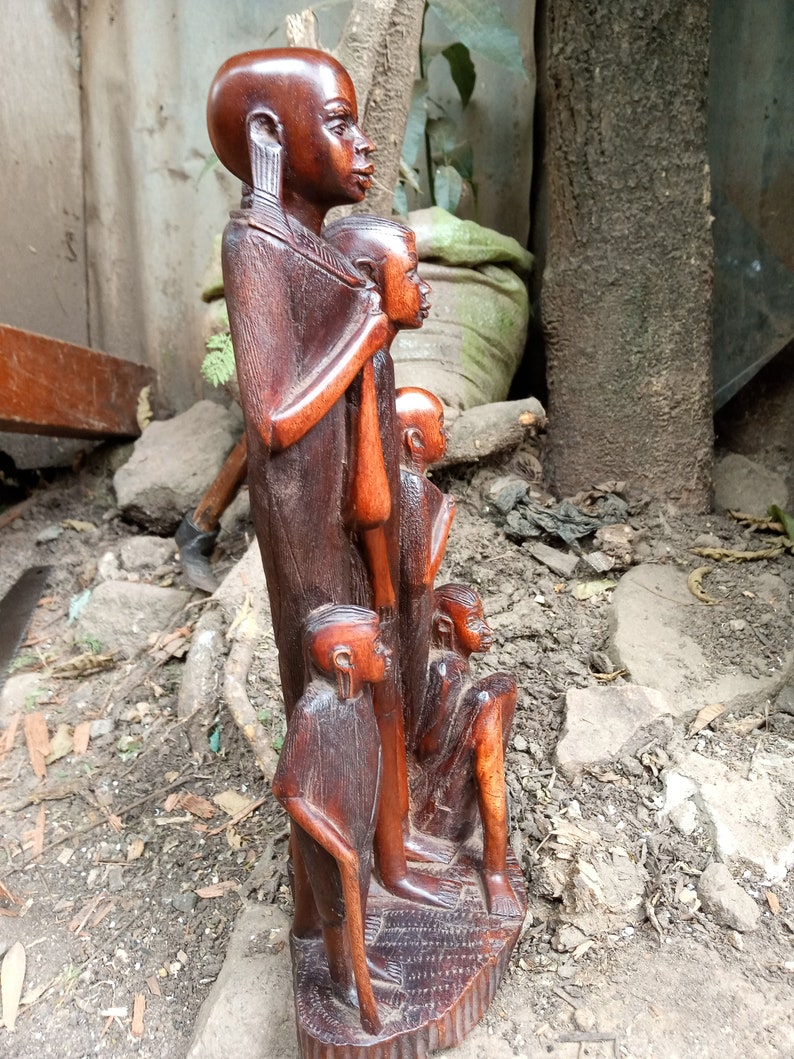 Rosewood Maasai Family of 6 Original Kamba Tribe Art Kenya - Etsy
