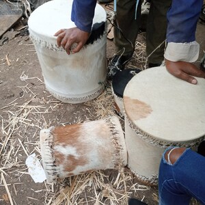 Double Water Drum Playable Original Cowhide Leather Fully Functional ...