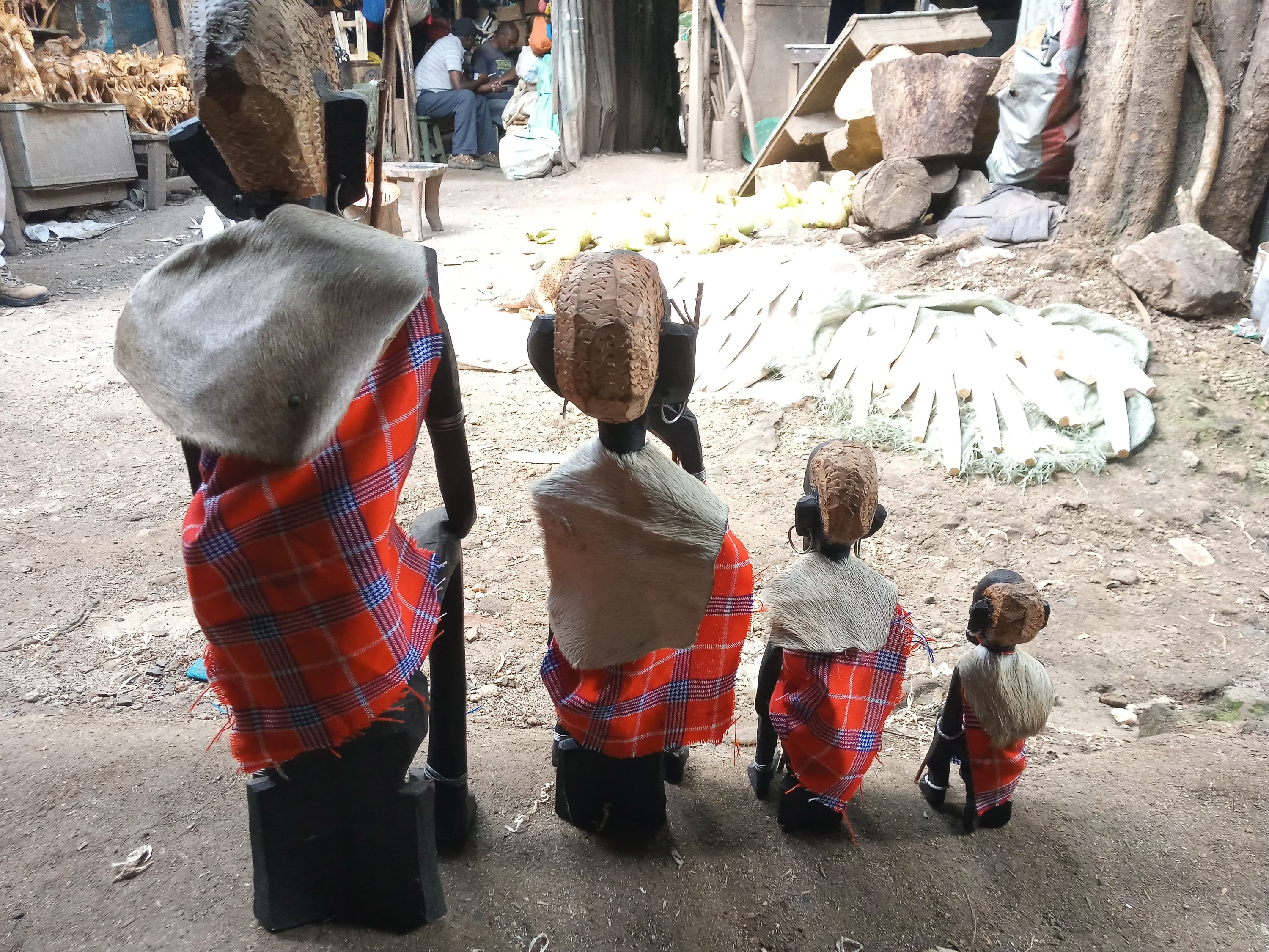 Carved Jacaranda Wood "maasai Elder" Original Kamba Tribal Art Kenya ...