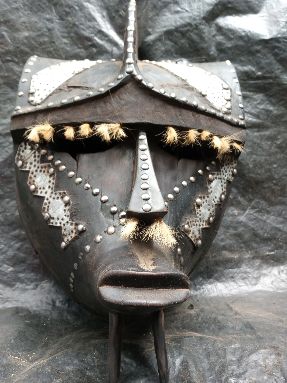 Functional Kwele Tribe Tribal Mask Gabon West Africa Wood Art Carving ...