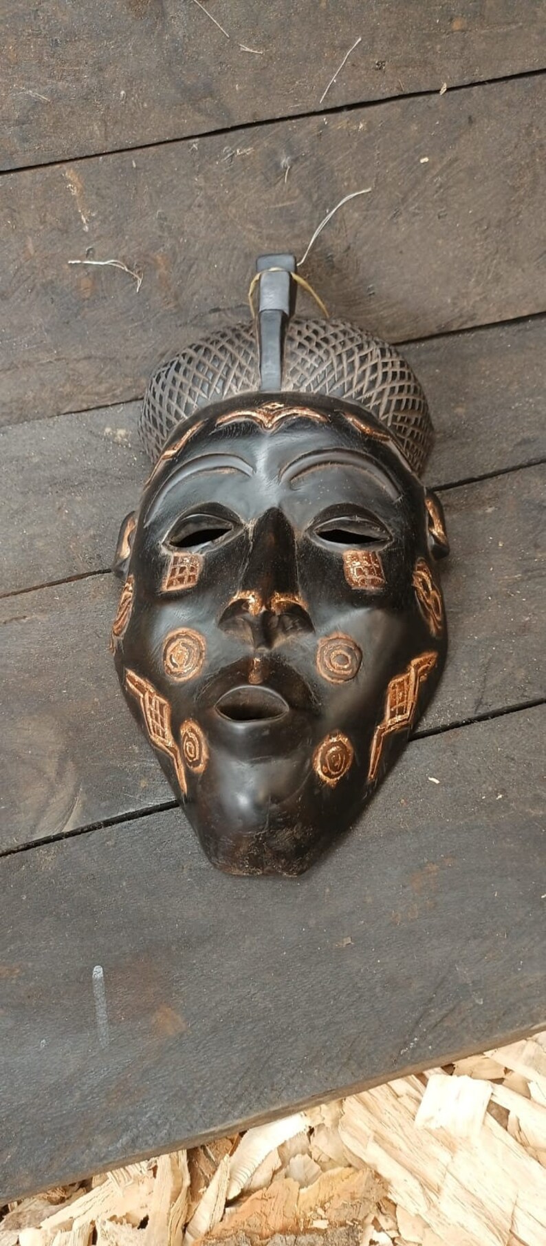 Vintage Lulua Tribe Mask DRC Congo Africa Original Wood Art - Etsy