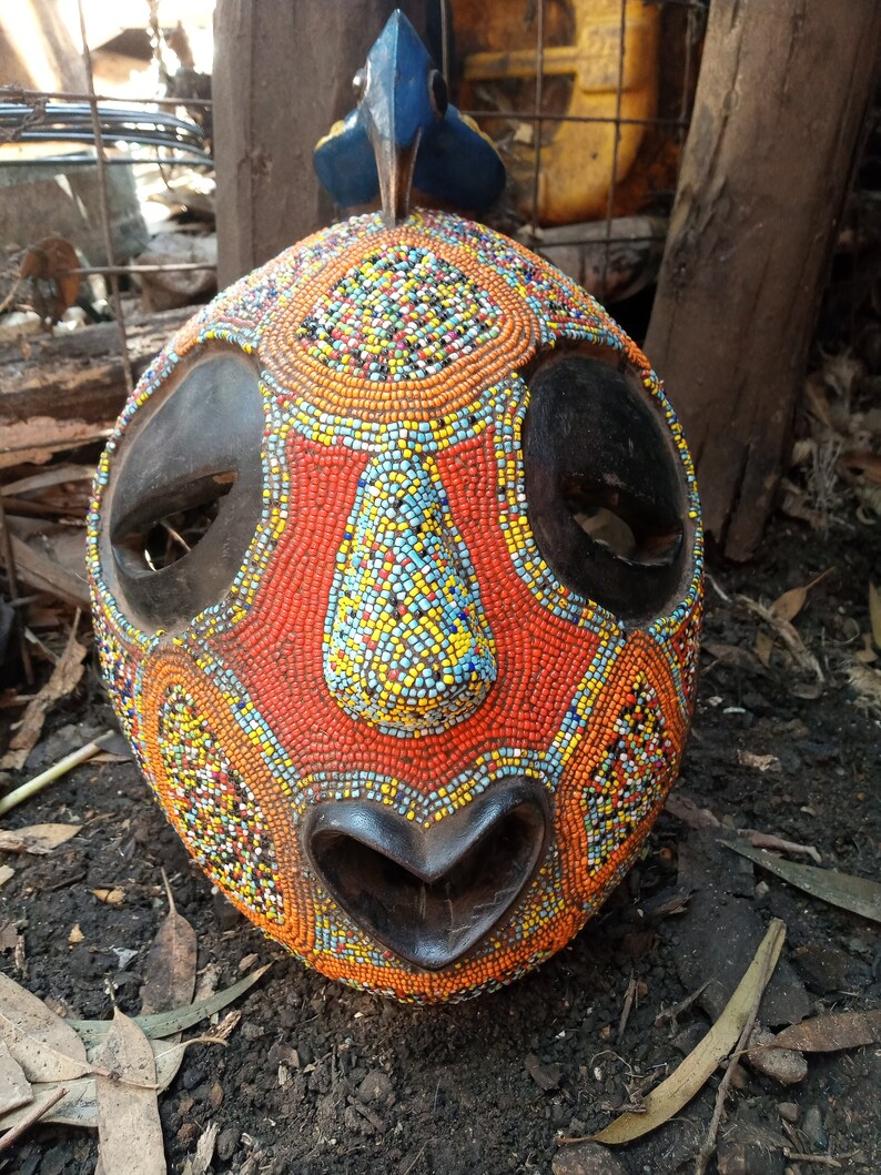Vintage Punu Tribe Mask DRC Africa Congo Original Wood Art Carving ...