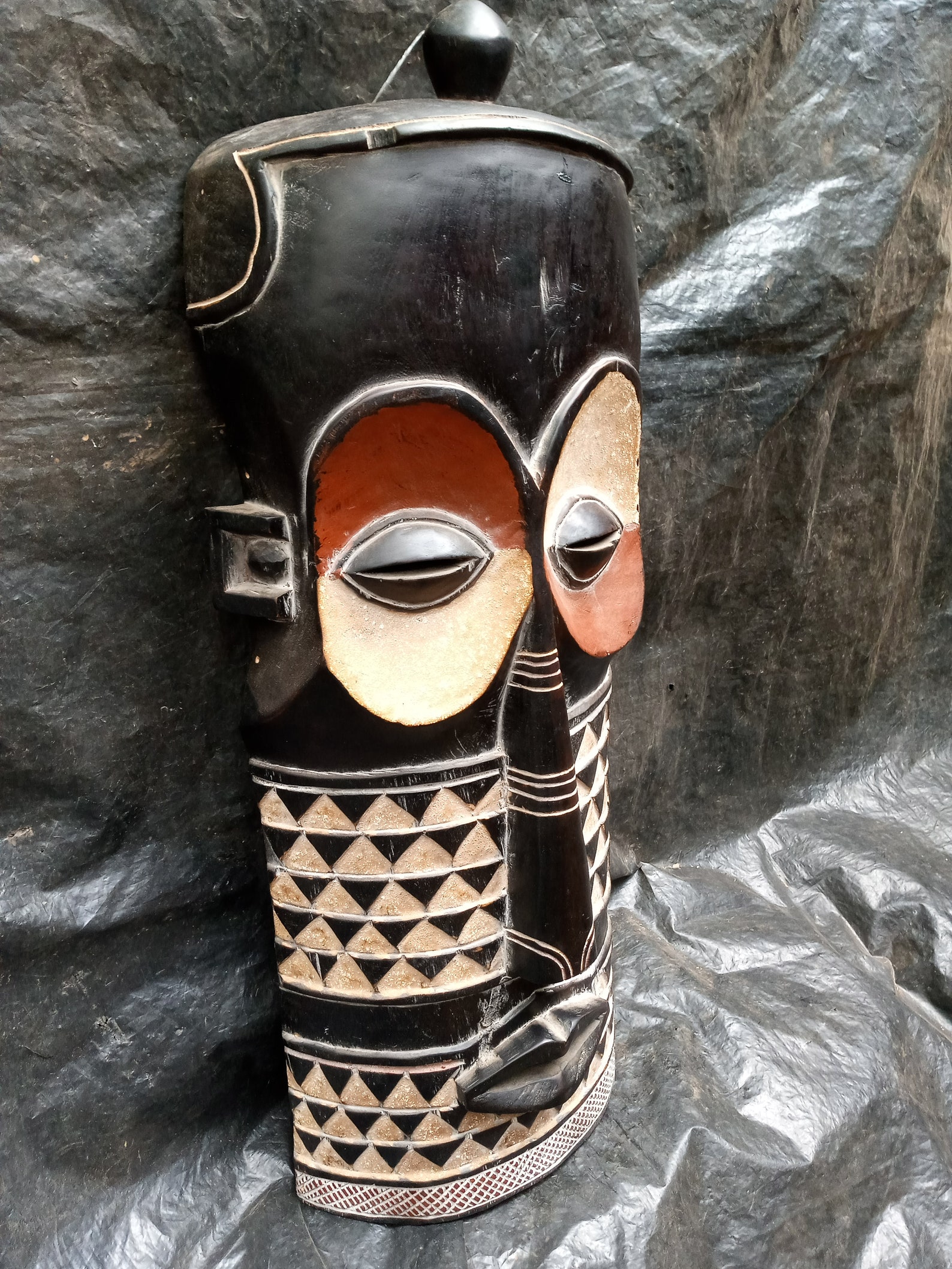 Original Pende Tribe Vintage Tribal Mask Checkering Wall | Etsy