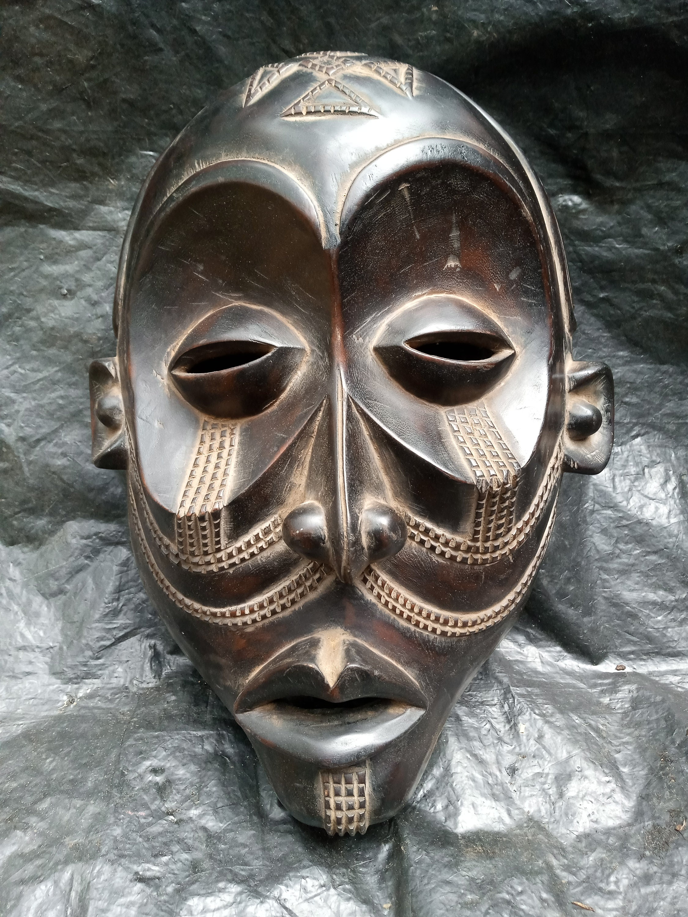 Original Chokwe Tribe Vintage Tribal Mask DRC Africa Primitive | Etsy